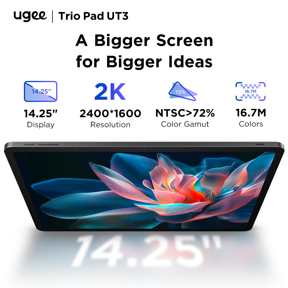 ugee Trio Pad UT3 14inch Tablet Android 14 | ugee Official Store