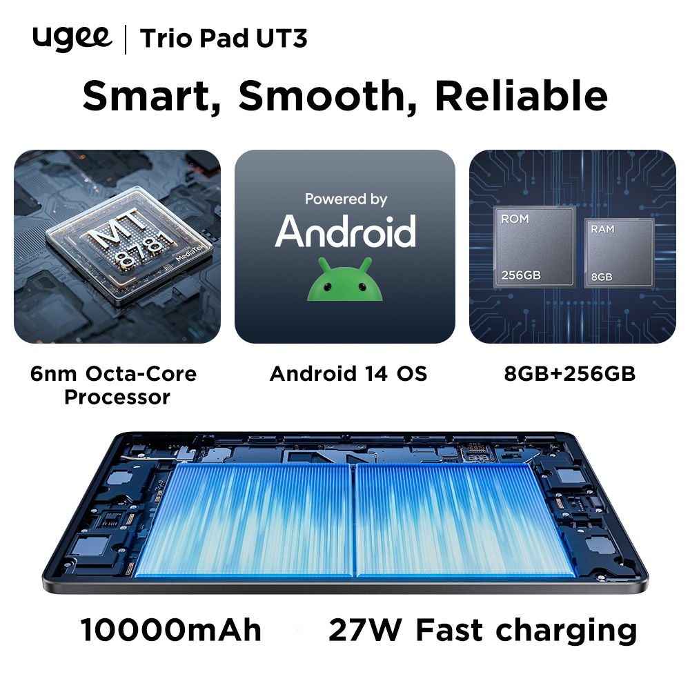 ugee Trio Pad UT3 14inch Tablet Android 14 | ugee Official Store